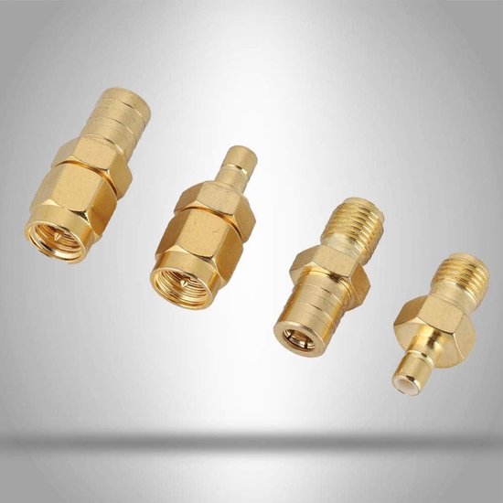 RF-adapter kit met RF-connectoren - 4 soorten voor brede toepassing | bol