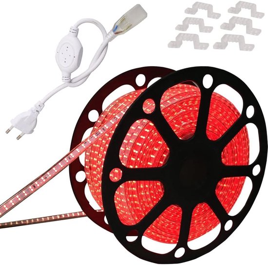 LED Strip 40 Meter - LED Verlichting Strips - LED Light - Rood | bol