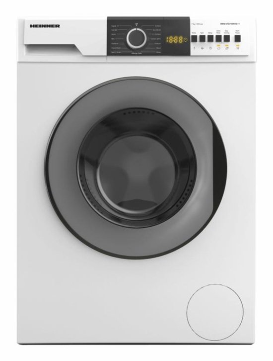 Heinner Wasmachine – 7 kg – 15 Wasprogramma’s – LED Display – 1400 RPM ...