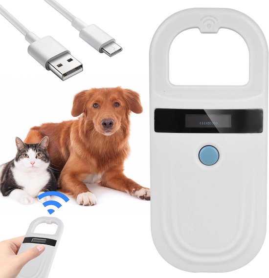 Dierenchip lezer wit microchip lezer voor honden/katten - ID scanner ...