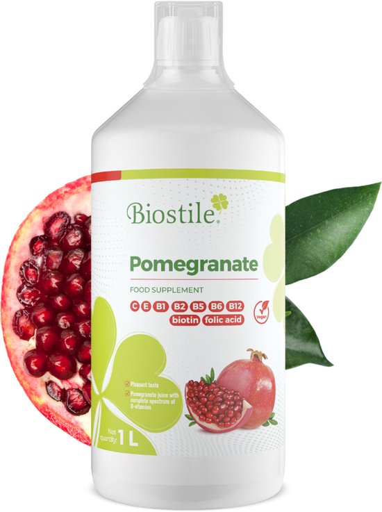 Biostile Granaatappelsap – Natuurlijk sap met vitamine C, E en B ...