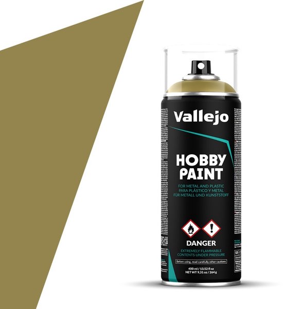 Vallejo val 28001 - Panzer Yellow Primer - Spray-paint 400ml | bol