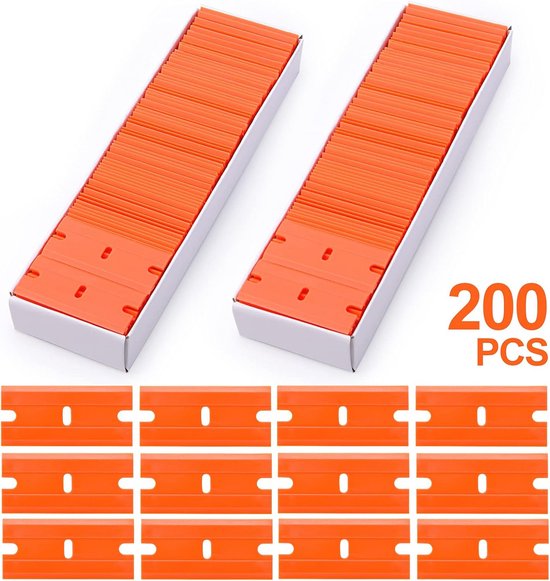 200 Kunststof Schrapers Lemmeten - Dubbele Randen voor Veilig Schrapen ...