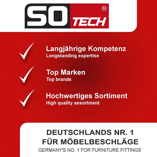 SOTECH Meubelgreep handgreep E8 echt RVS bevestigingsafstand 128 mm | bol