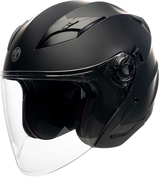 Motor Jet Jethelm LUCIO Zwarte mat XL van MOTOBLOUZ | bol