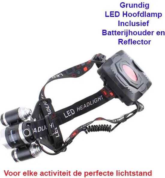 Grundig LED Hoofdlamp Inclusief Batterijhouder en Reflector | bol