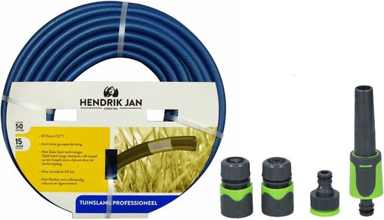 Hendrik Jan Tuinslang 50 meter - anti knik - 13mm - professional - met ...