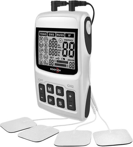 TENS Multi | Pijntherapie en Fitness | 4 in 1 Multi-elektrotherapie ...