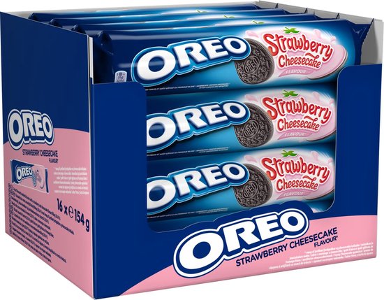 Oreo Strawberry Cheesecake - 16x 154gr | bol