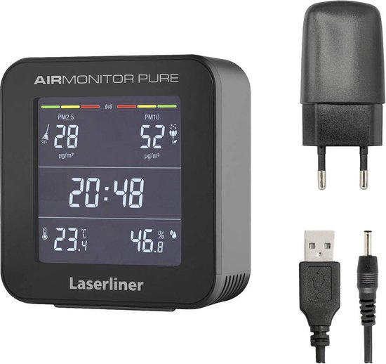Laserliner AirMonitor Pure Fijnstofmeter Fijnstof, Temperatuur ...