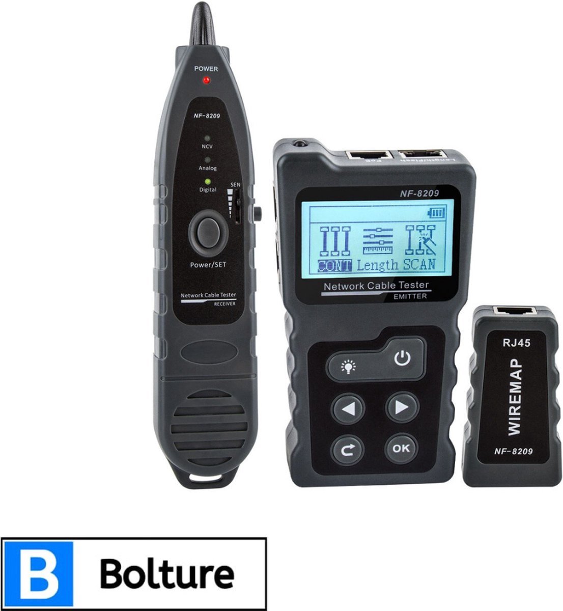 Bolture Kabeltester met Toongenerator - Kabelzoeker - Wire Tracker ...