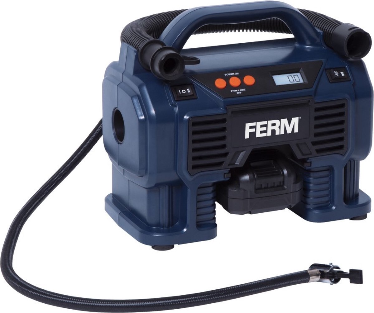 Ferm - Draagbare Accu compressor - 20V - CRM1054 | bol.com