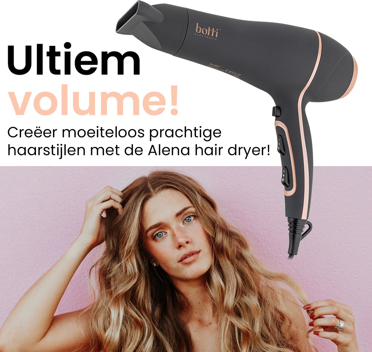 Botti Alena smooth & silk ionische fohn met coolshot functie ...