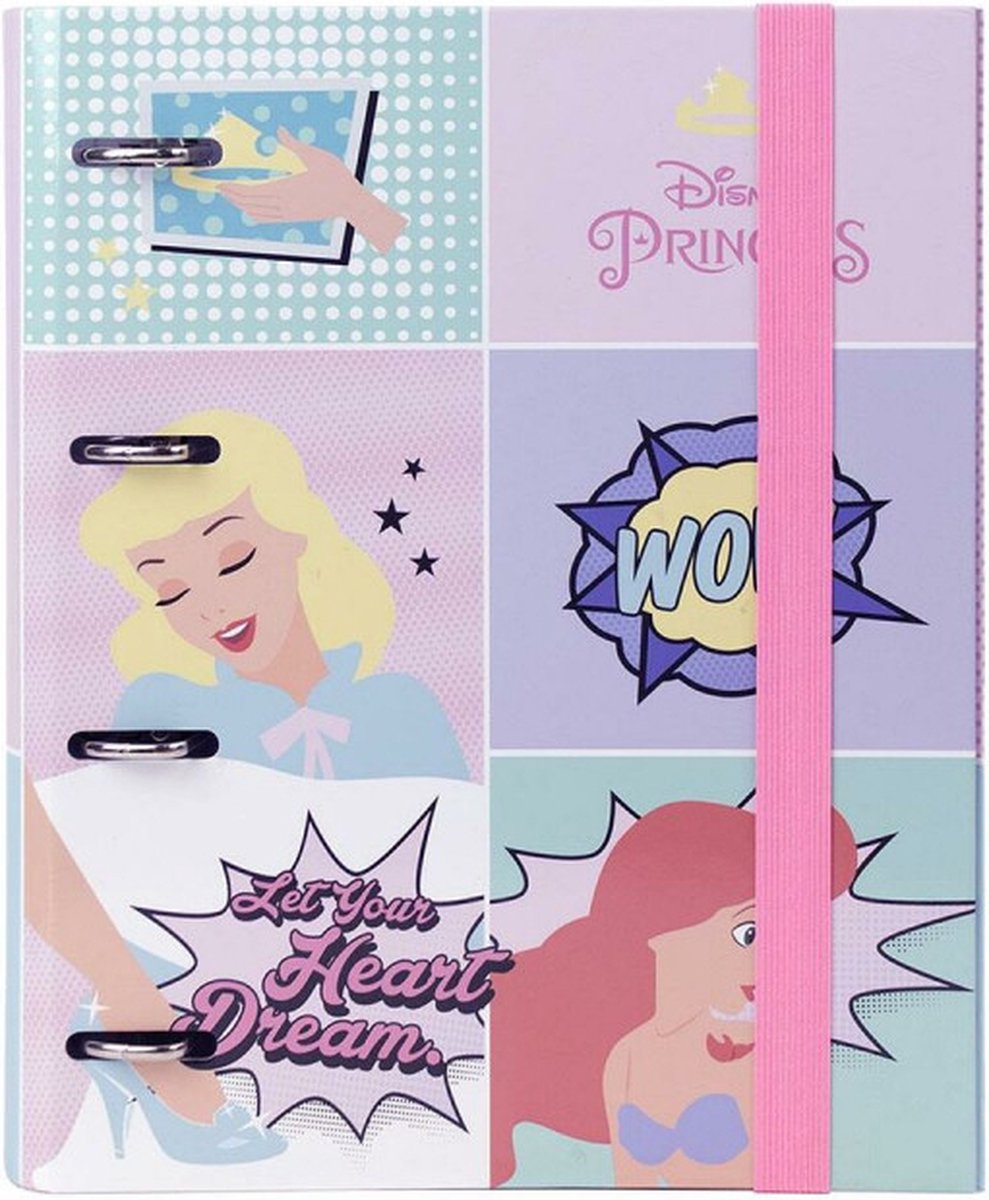 Ringmap Princesses Disney A4 Roze (26 x 32 x 4 cm) | bol