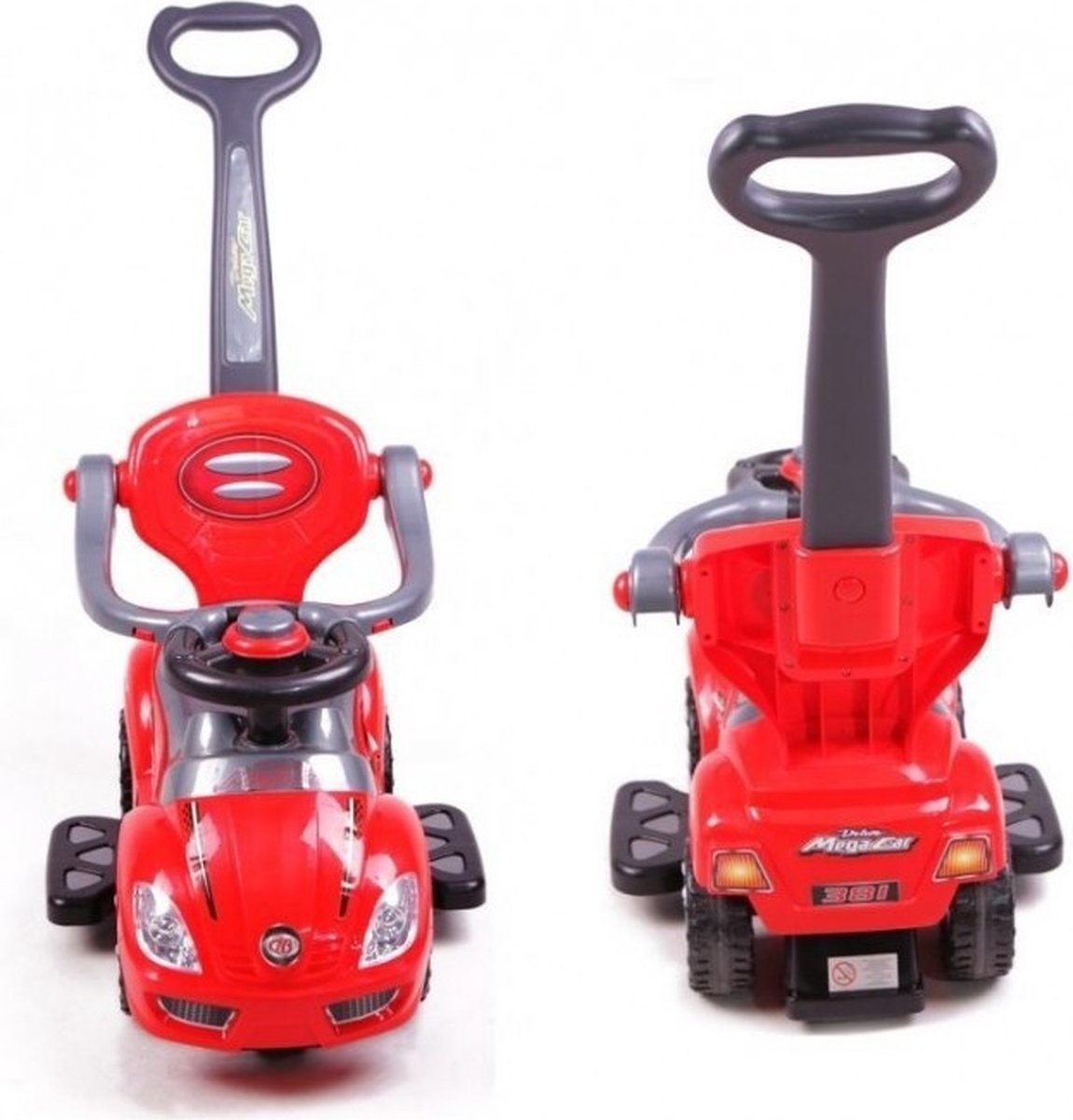 Multifunctionele kinderwagen en loopwagen in-een - rood | bol.com