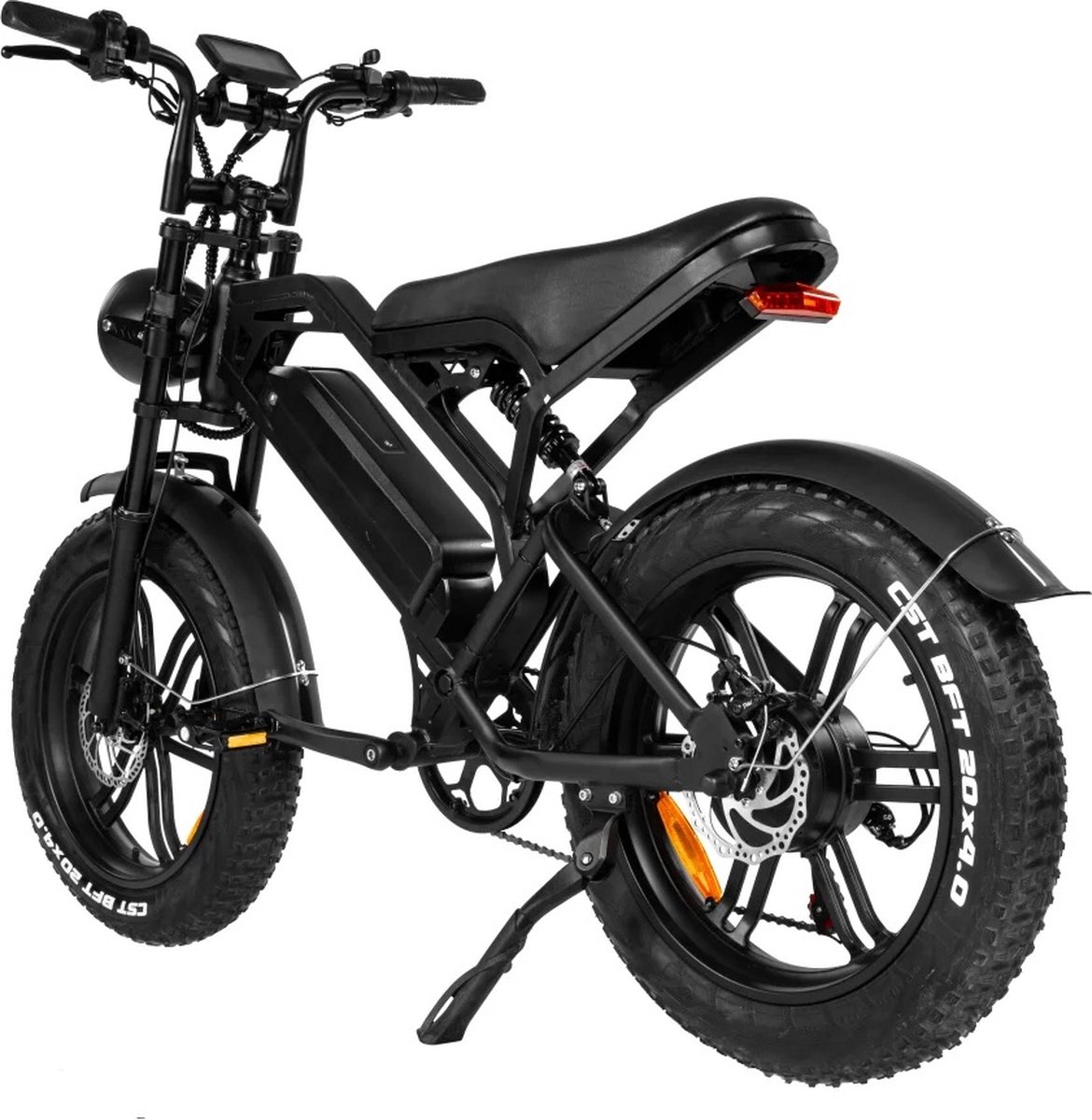 Ouxi V8-E-FATBIKE-25KM-Achtervering- model 23''- Bruin | bol.com