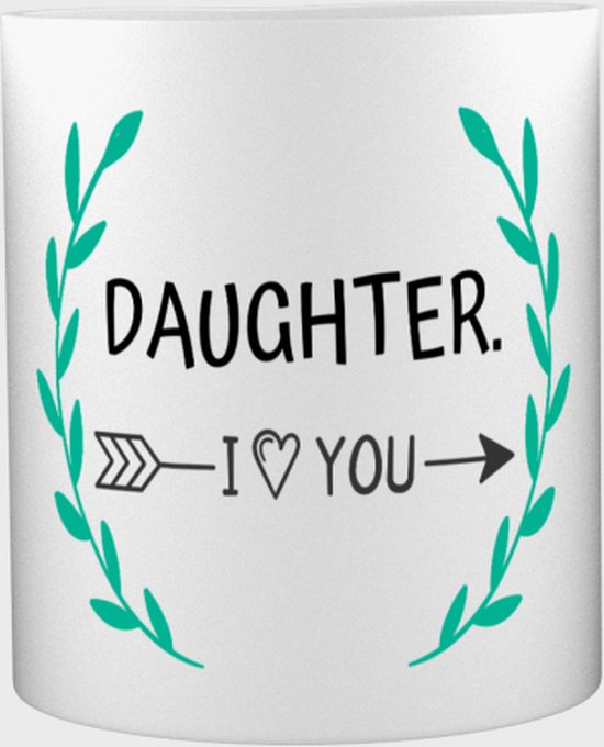 Akyol - daughter I love you Mok met opdruk - dochter - de liefste dochter - verjaardag... | bol.com