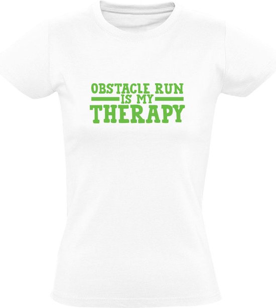 Obstacle run is my therapy Dames T-shirt - triathlon - sport - trainen ...