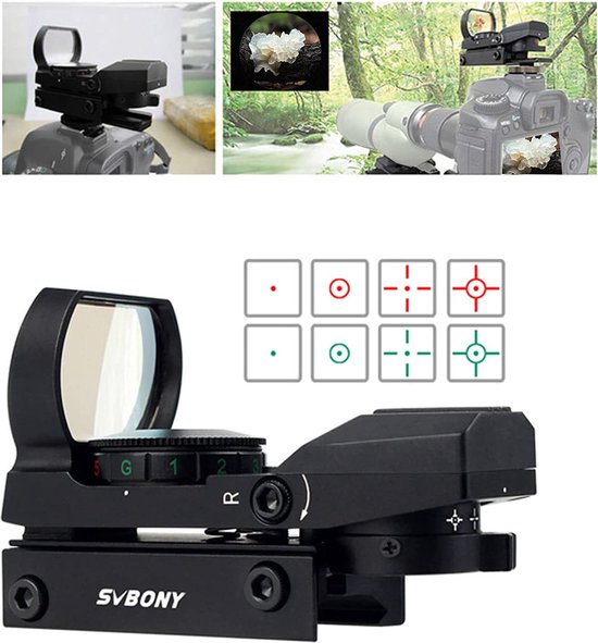 SVBony - Red Dot Vizierbereik- 20 / 22mm - Railmontage met camera ...