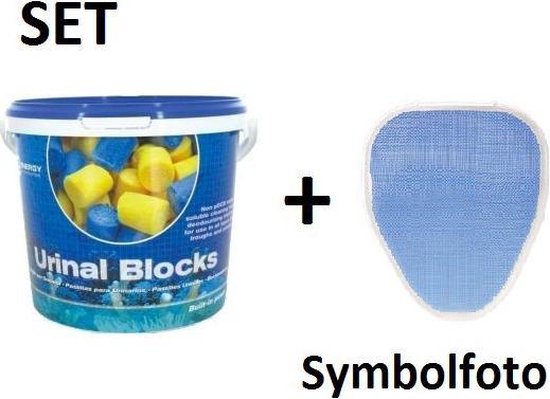 Stainless steel urinal insert grid and urinal stones in SET | bol.com