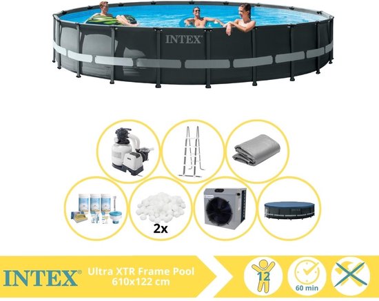 Intex Ultra XTR Frame Zwembad - Opzetzwembad - 610x122 cm - Inclusief ...