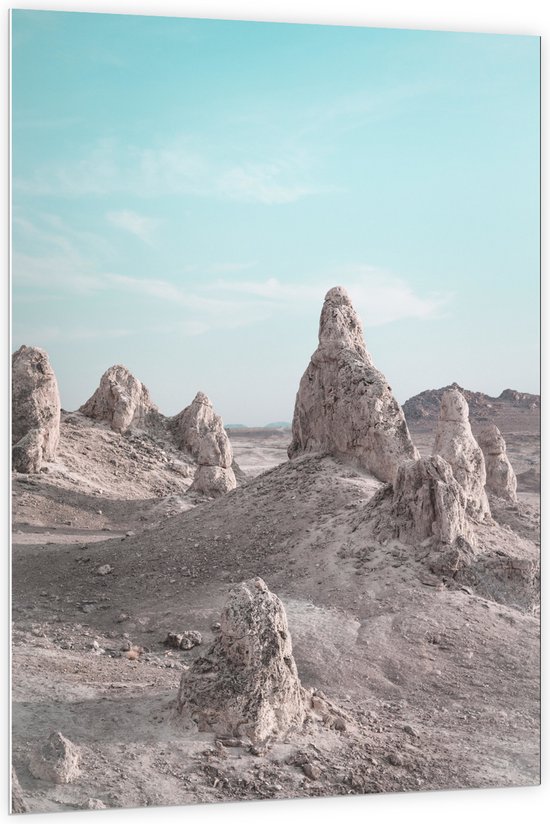 PVC Schuimplaat - Stenen - Heuvels - Grijs - 100x150 cm Foto op PVC ...