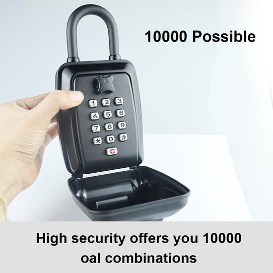 Sleutelkluis grote cijfercode - buiten waterdicht roestvrij ultra ...