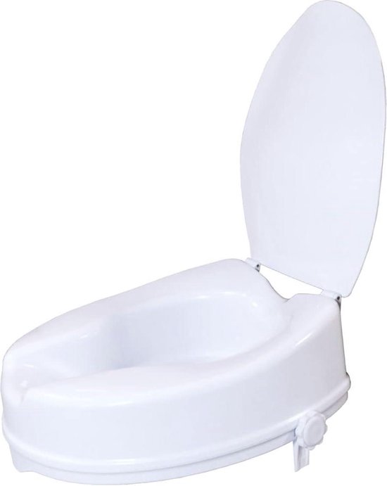 WC Verhoger/ Toiletonthoger met deksel10 cm Model Titan- Hoogte ...