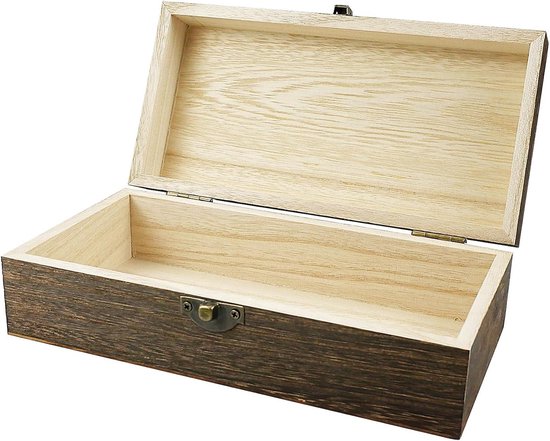 Houten Doos Versieren - Klein Natuurlijk Opbergdoos Hout - Kaarten ...