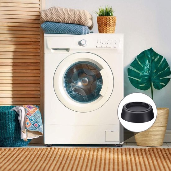 Trillingsdemper wasmachine, 4 stuks antislipmatten wasmachine ...