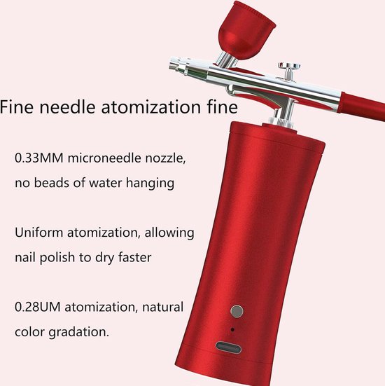 Draadloze Airbrush Set met Compressor voor Make-up, Handwerk en ...