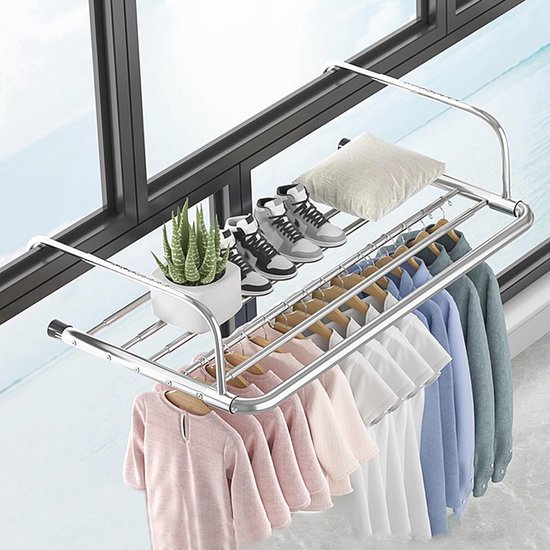Uitschuifbare Opvouwbare Radiator Droogrek - Multifunctioneel en ...