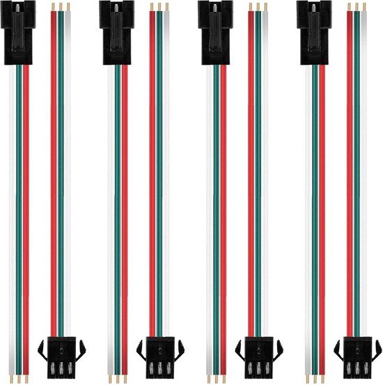 Led Strip 3-pins JST SM stekker verbindingsstekker WS2812B WS2811 ...