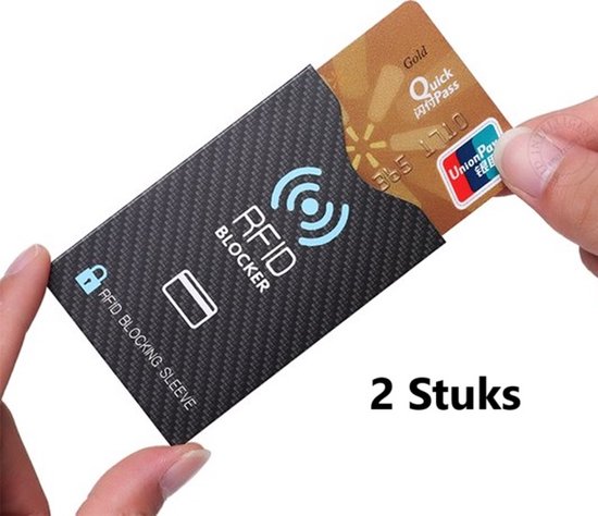 2 Stuks Anti Skim Card Case I Anti Rfid Hoesjes I Rfid Blocker I Pinpas ...