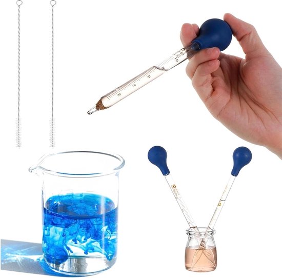 Opvangbak vloeistoffen glazen pipetten- druppelpipet vloeistof ...