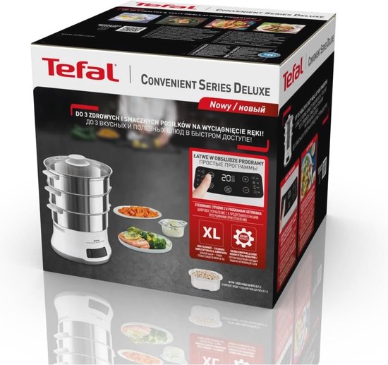 Deluxe Stoomkoker met Touchscreen en 8 Kookprogramma's - Gezond Koken ...