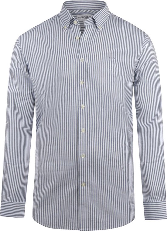 McGregor Overhemd Stretch Oxford Shirt Big Stripe Mm242 6001 03 2100 Navy Mannen Maat - L | bol