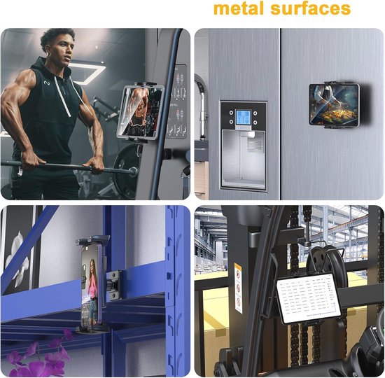 Magnetische Tablethouder voor Aan de Muur - 360 Graden Draaibaar en ...