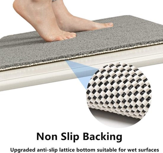 Antislip douchemat 60 x 90 cm - Zachte PVC badmat voor natte gebieden | bol