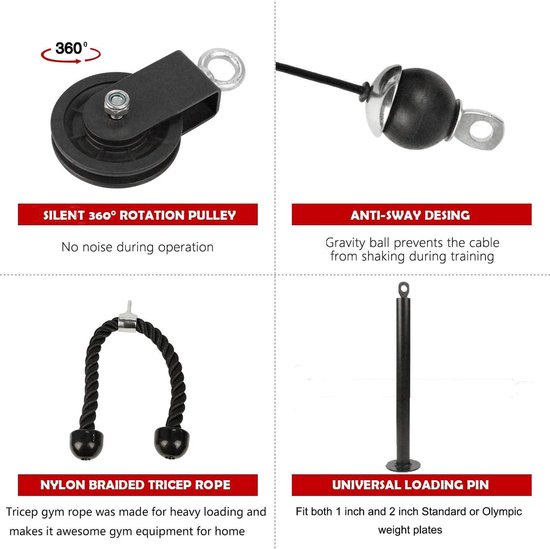 Trekkabel voor Onderarmtraining - Met Touw en Gewicht - Trektoren voor ...