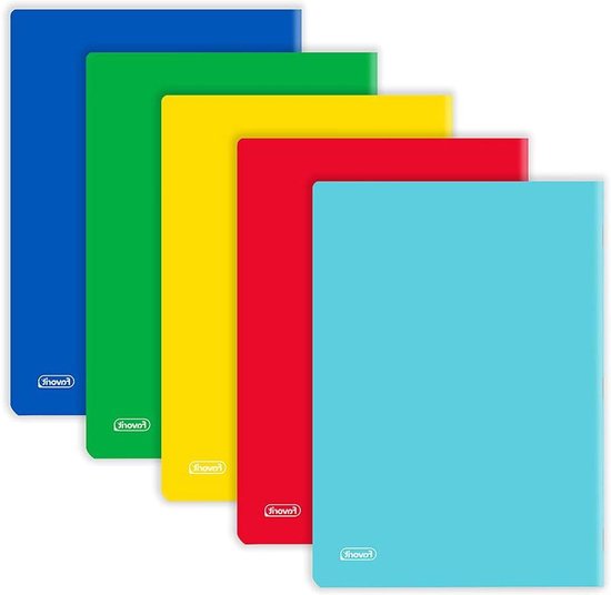 Schriften A4 ruitjes 10mm 10 stuks effen omslag geruit 5 mm papier 80 g ...