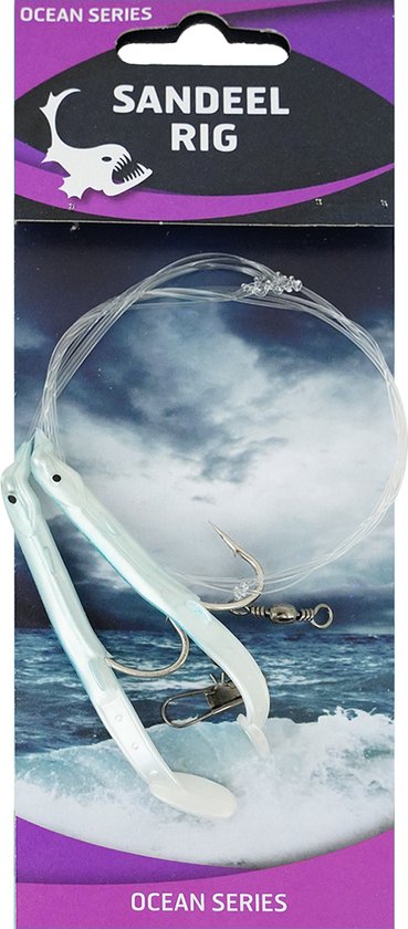 Eurocatch Sandeel Rig - Blue/White - 2-Haken - 10 Stuks - Zeeonderlijn ...