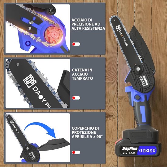 Professionele Mini Kettingzaag 15 cm - Krachtige Draagbare Elektrische ...