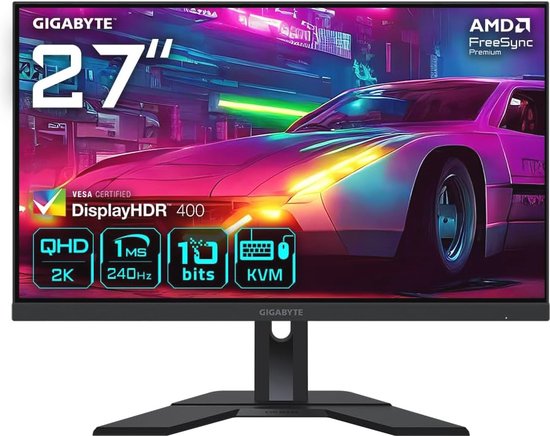 27 Inch Quad HD Gaming Monitor met 170 Hz, 0.5ms, HDR en Adaptive Sync ...