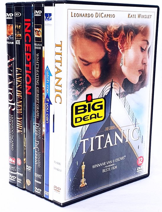 Leonardo DiCaprio Collectie! - 6 Films! Titanic - What's Eating Gilbert ...