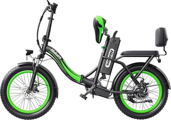 Hidoes C1 elektrische fiets (met achterzitje), krachtige motor, 48V ...