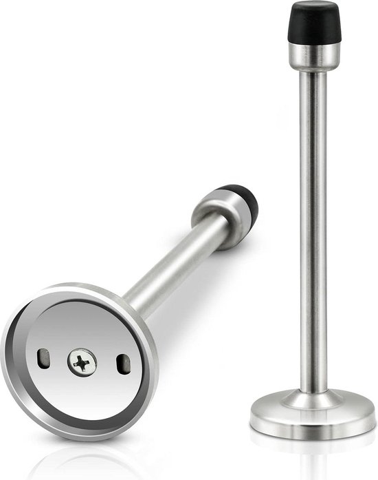 Deurstopper 2 stuks lange deurstoppers chroom 150 mm-6 inch rubber ...