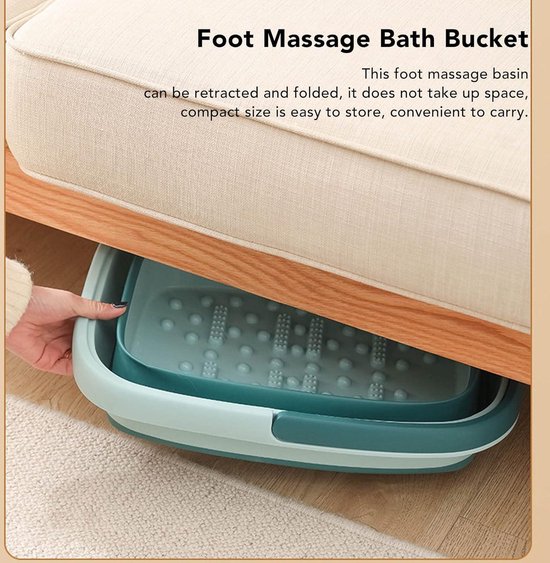 Voetenbad Portable Foot Spa Basin voor kamperen - Opvouwbaar Bump Dot ...