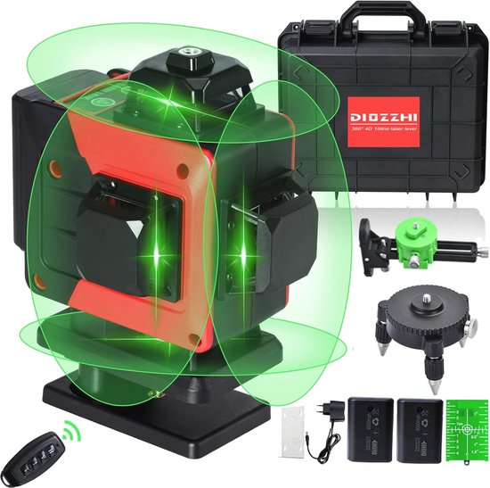 Laserwaterpas met 4D Automatische Nivellering en Afstandsbediening ...