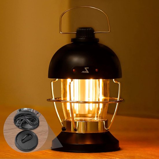 Rechargeable Led Camping Lantern Portable Retro Flashlight 5000mAh with ...